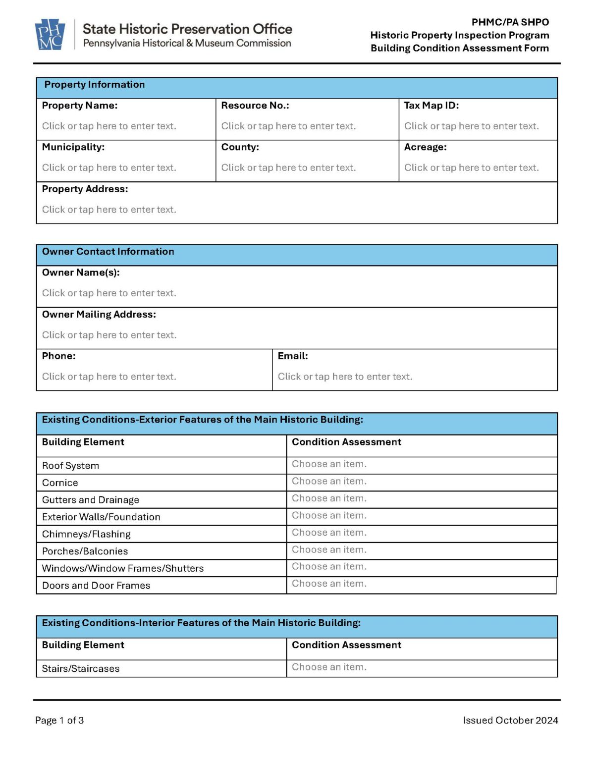 Notes from the Field: Testing the new Historic Property Inspection ...